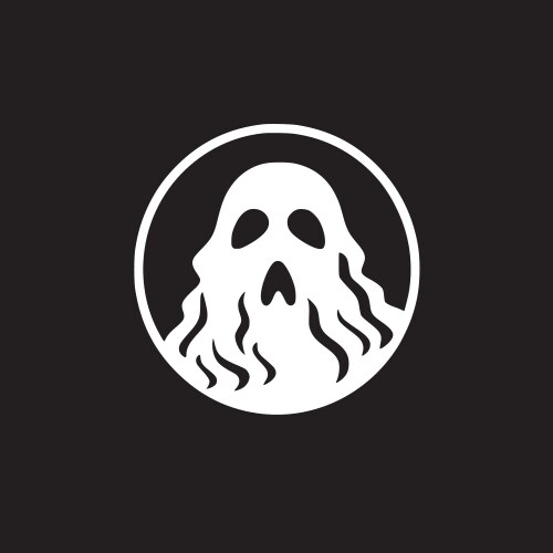 Ghost logo template Royalty Free Vector Image - VectorStock
