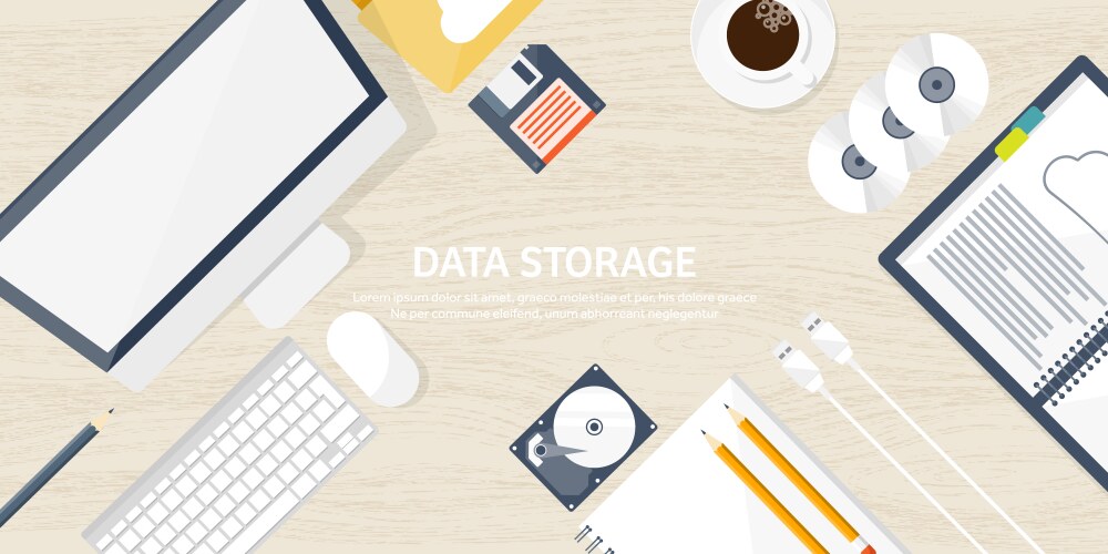 Multiple connection to cloud Royalty Free Vector Image