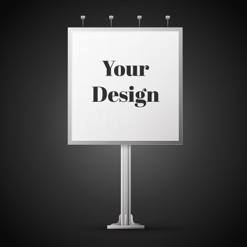 Billboard the layout for your advertisement Vector Image