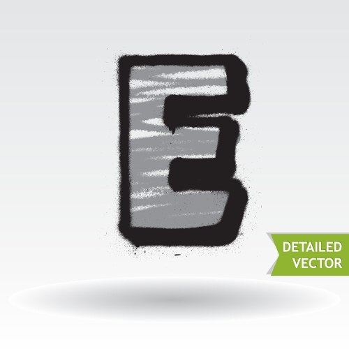 Detailed Stencil Alphabet Font Royalty Free Vector Image