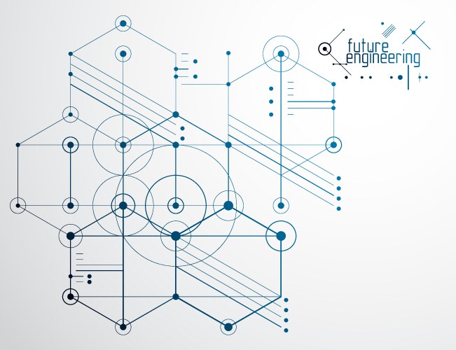 Engineering technological wallpaper made Vector Image