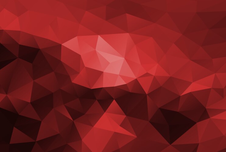 Red abstract background polygon Royalty Free Vector Image