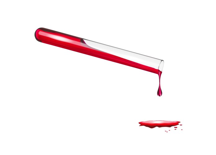 Blood analysis infographic Royalty Free Vector Image