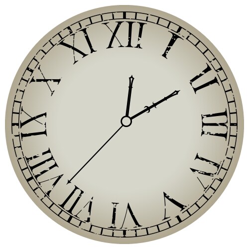 Clock face Royalty Free Vector Image - VectorStock