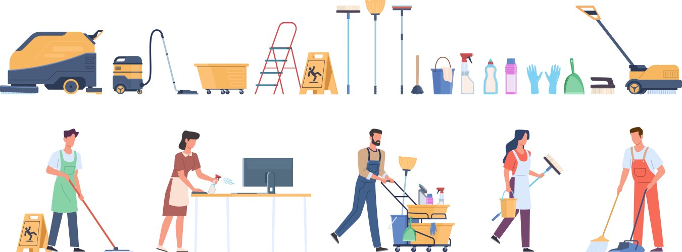 General cleaning frame Royalty Free Vector Image