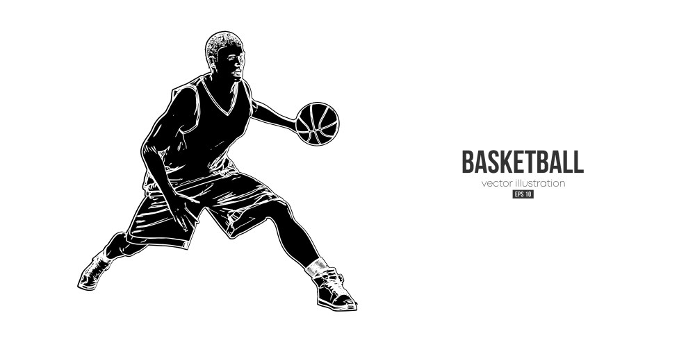 A basketball player Royalty Free Vector Image - VectorStock