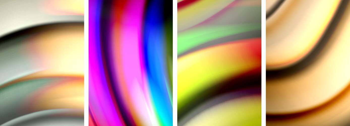 Blurred color line backgrounds Royalty Free Vector Image