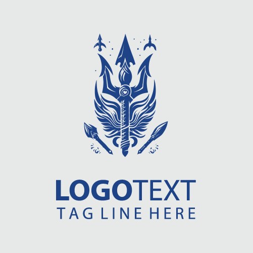 Trident logo Royalty Free Vector Image - VectorStock