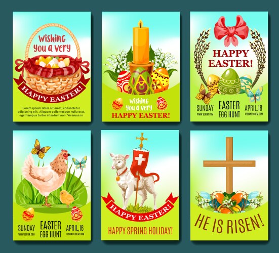 Cute cards and posters for the spring holiday Vector Image