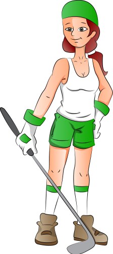 Female Golfer Vector Images (over 1,300)