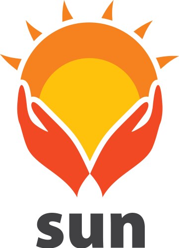 Solar logo Royalty Free Vector Image - VectorStock