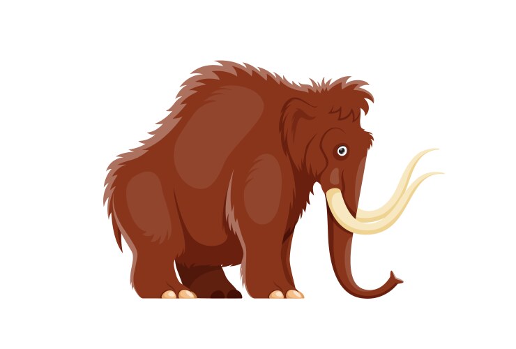 Cartoon indricotherium extinct mammal character Vector Image