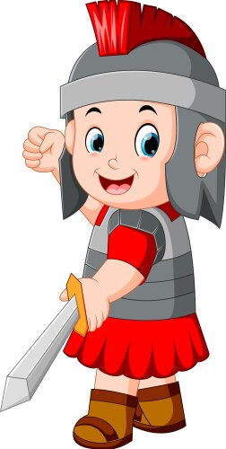 gladiator drawing cartoon