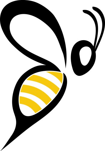 Winged dragon circle logo symbol Royalty Free Vector Image