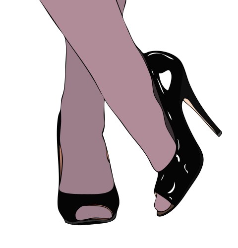 Stiletto heels Royalty Free Vector Image - VectorStock