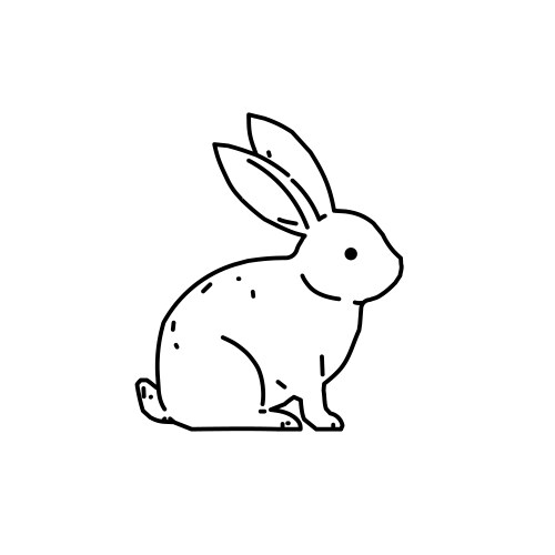 Rabbit Line Drawing Vector Images (over 9,700)