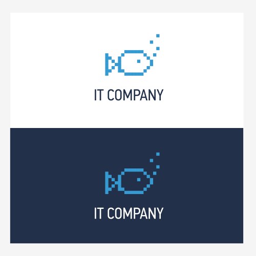 Pixel Fish Vector Images (over 1,200)