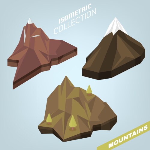 Isometric Mountains Vector Images (over 10,000)