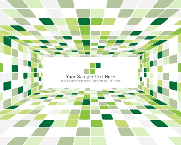 Small squares perspective geometric pattern Vector Image