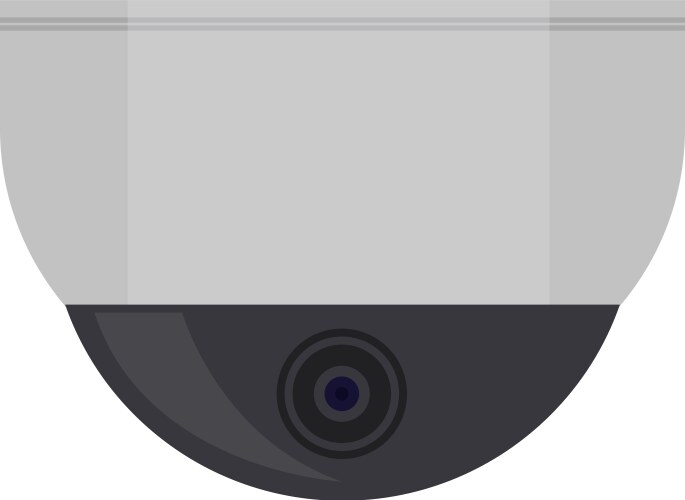 Cctv camera on white background Royalty Free Vector Image