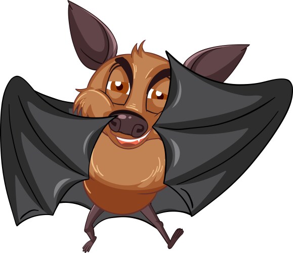 Bat cartoon Royalty Free Vector Image - VectorStock