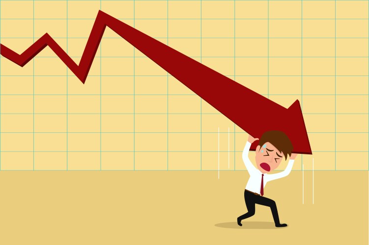 Red Down Trend Arrow Vector Images (over 1,900)