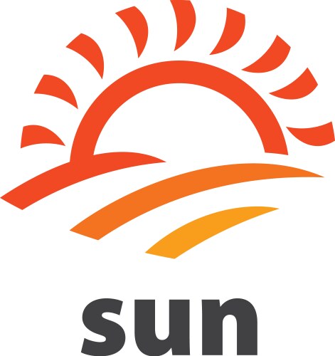 Solar logo Royalty Free Vector Image - VectorStock