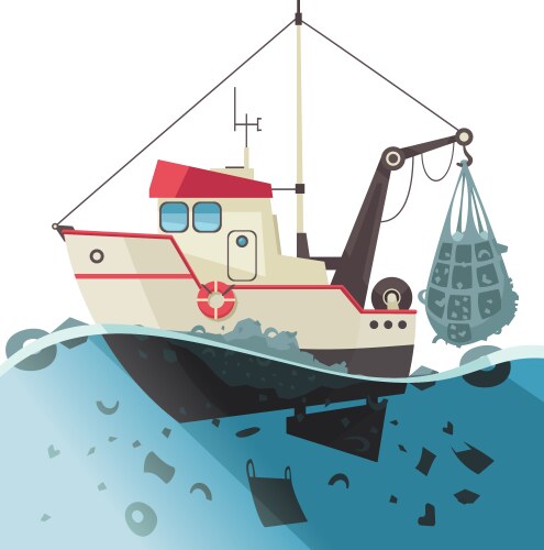 Waste sewage water pollution pipe city Royalty Free Vector