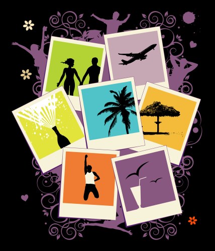 Polaroid Frame Collage Vector Images (over 160)