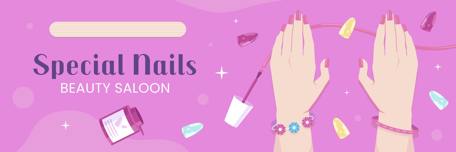 Beauty salon therapy youtube thumbnail Royalty Free Vector