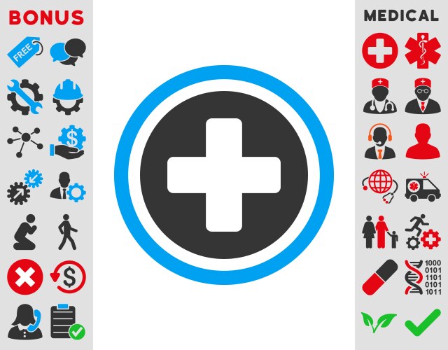 Rounded cross icon Royalty Free Vector Image - VectorStock