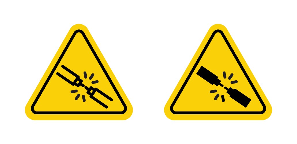 Short circuit icon set electric faulty short Vector Image