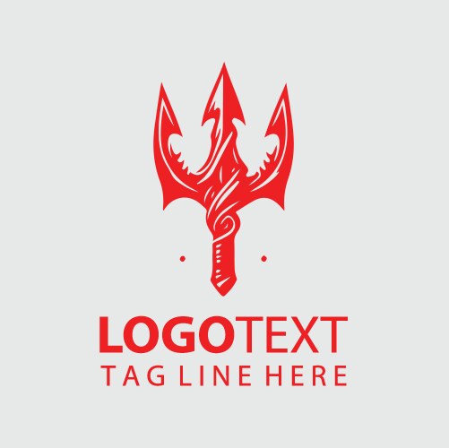 Trident logo Royalty Free Vector Image - VectorStock