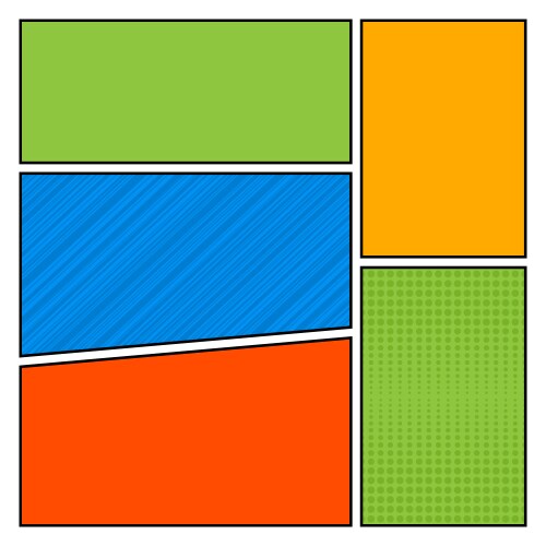 Comics blank layout template background Royalty Free Vector