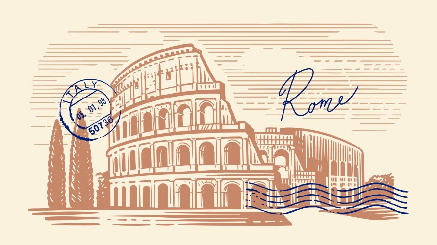 Rome Drawing Vector Images (over 2,900)