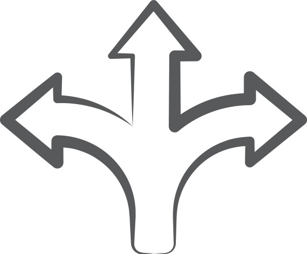 Four way arrows Royalty Free Vector Image - VectorStock