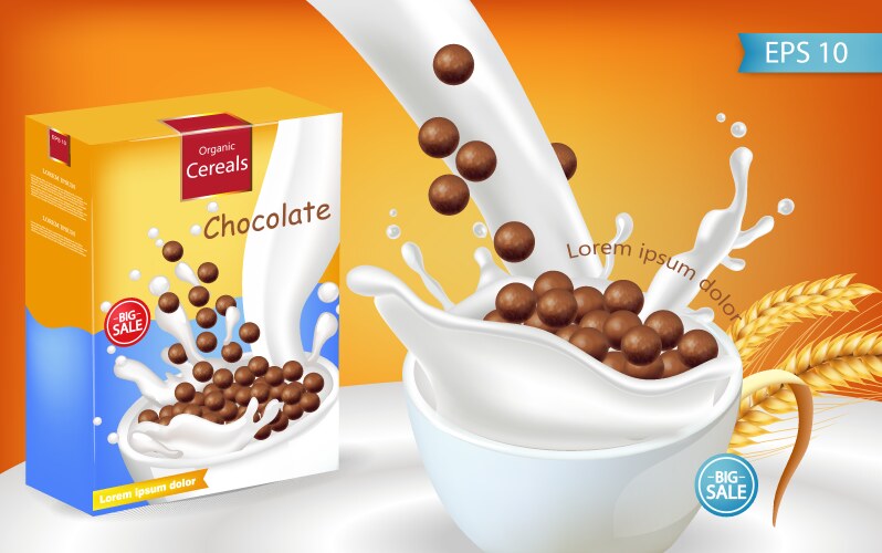 Chocolate Cereal Vector Images (over 3,200)