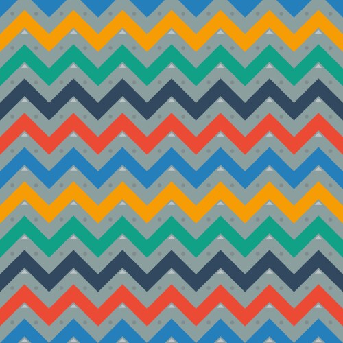 Seamless zigzag lines colored Royalty Free Vector Image