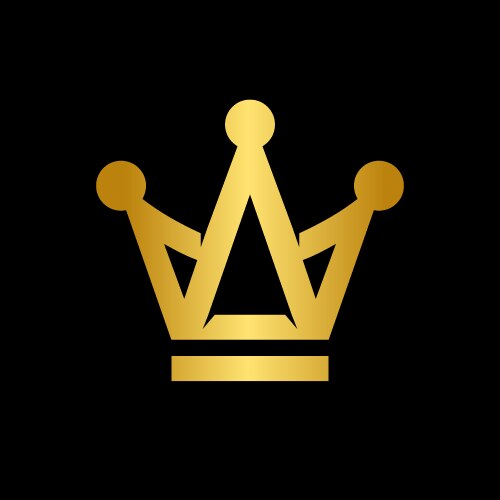 Crown logo design Royalty Free Vector Image - VectorStock