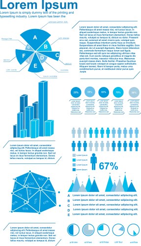 Infographics statistics diagram Royalty Free Vector Image