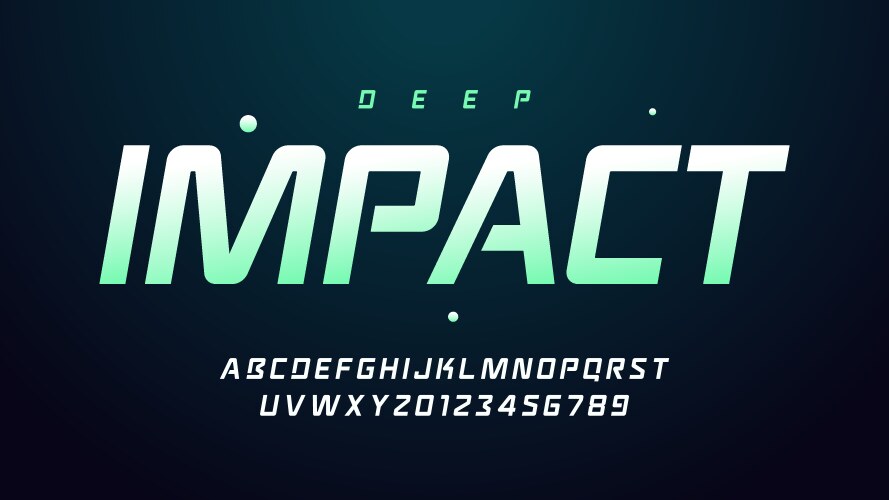 Technology abstract neon font and alphabet techno Vector Image