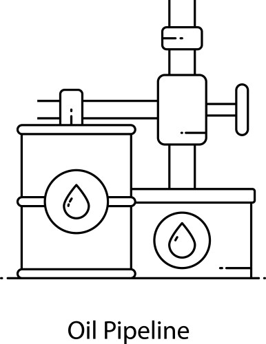 Oil pipeline Royalty Free Vector Image - VectorStock