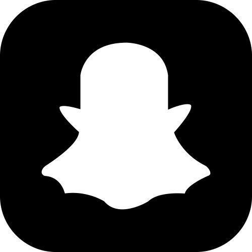 Snapchat logo messenger icon realistic social Vector Image