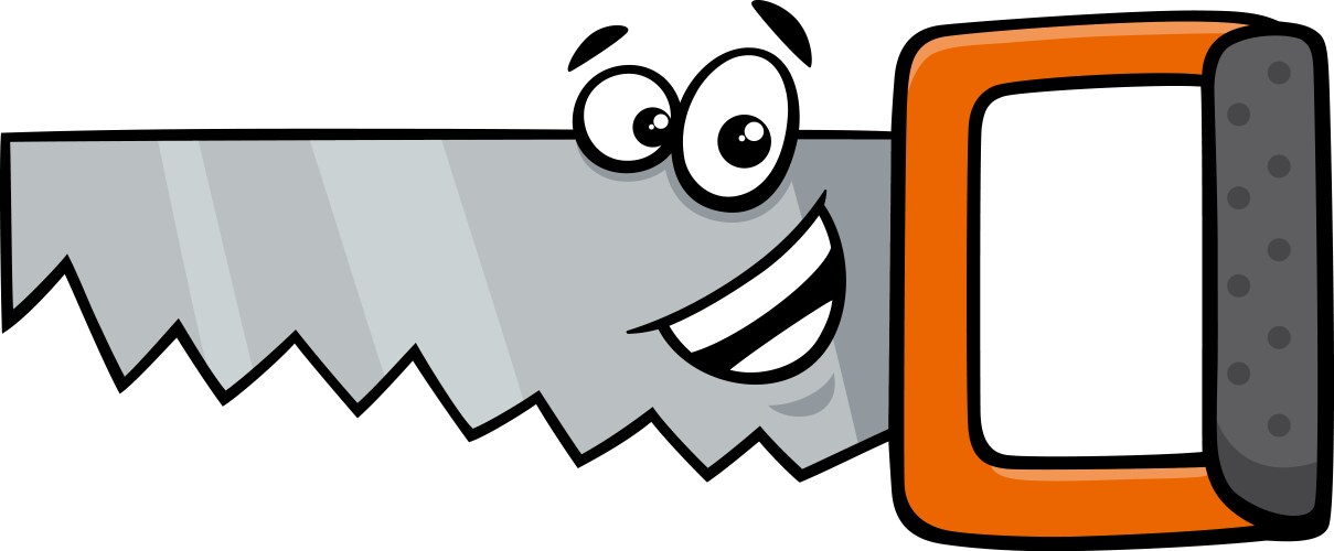 Saw cartoon Vector Images & Graphics for Commercial Use | VectorStock