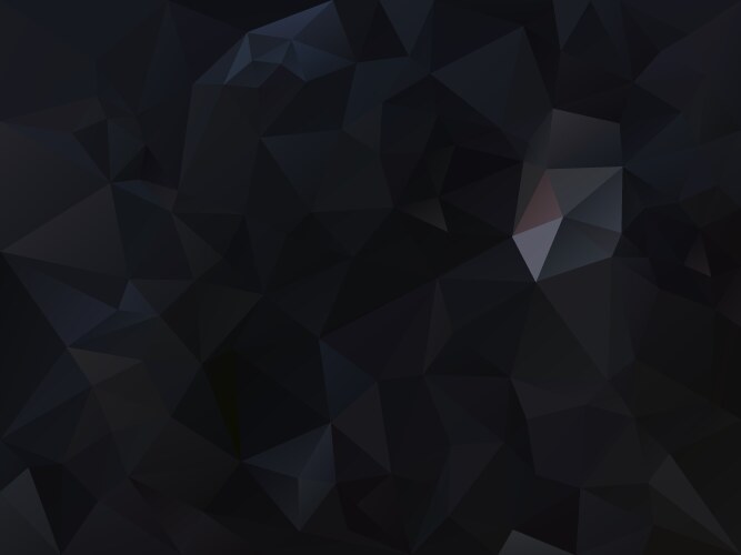 Black polygon background Royalty Free Vector Image