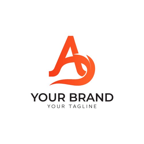 Creative and elegant letter ab logo design Vector Image