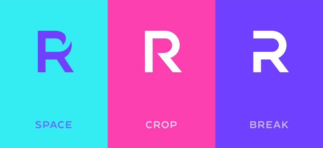 Letter font modern design set of letters a b c Vector Image