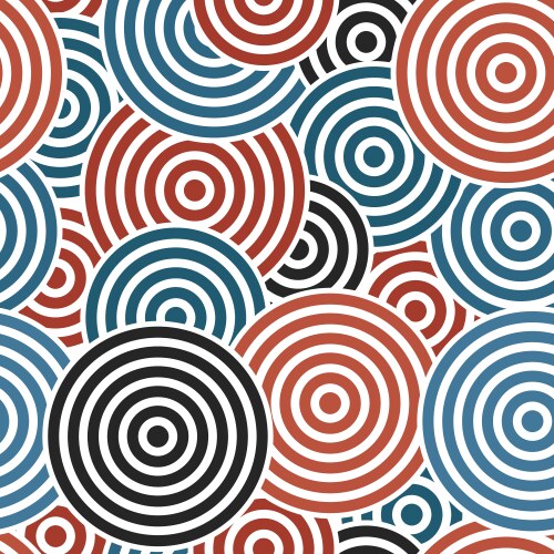 Concentric ripple circles set seismic earthquake Vector Image