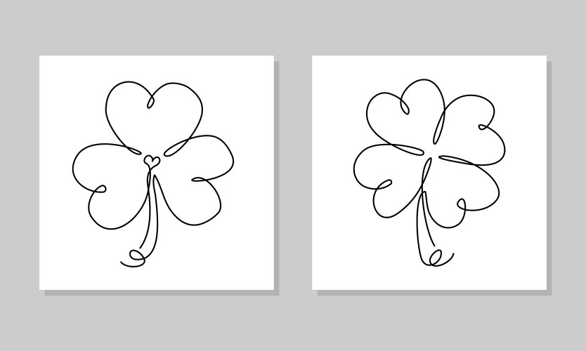 Clover Line Drawing Vector Images (over 1,400)