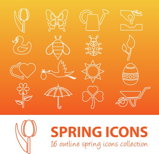 Flower Outline Spring Vector Images (over 76,000)